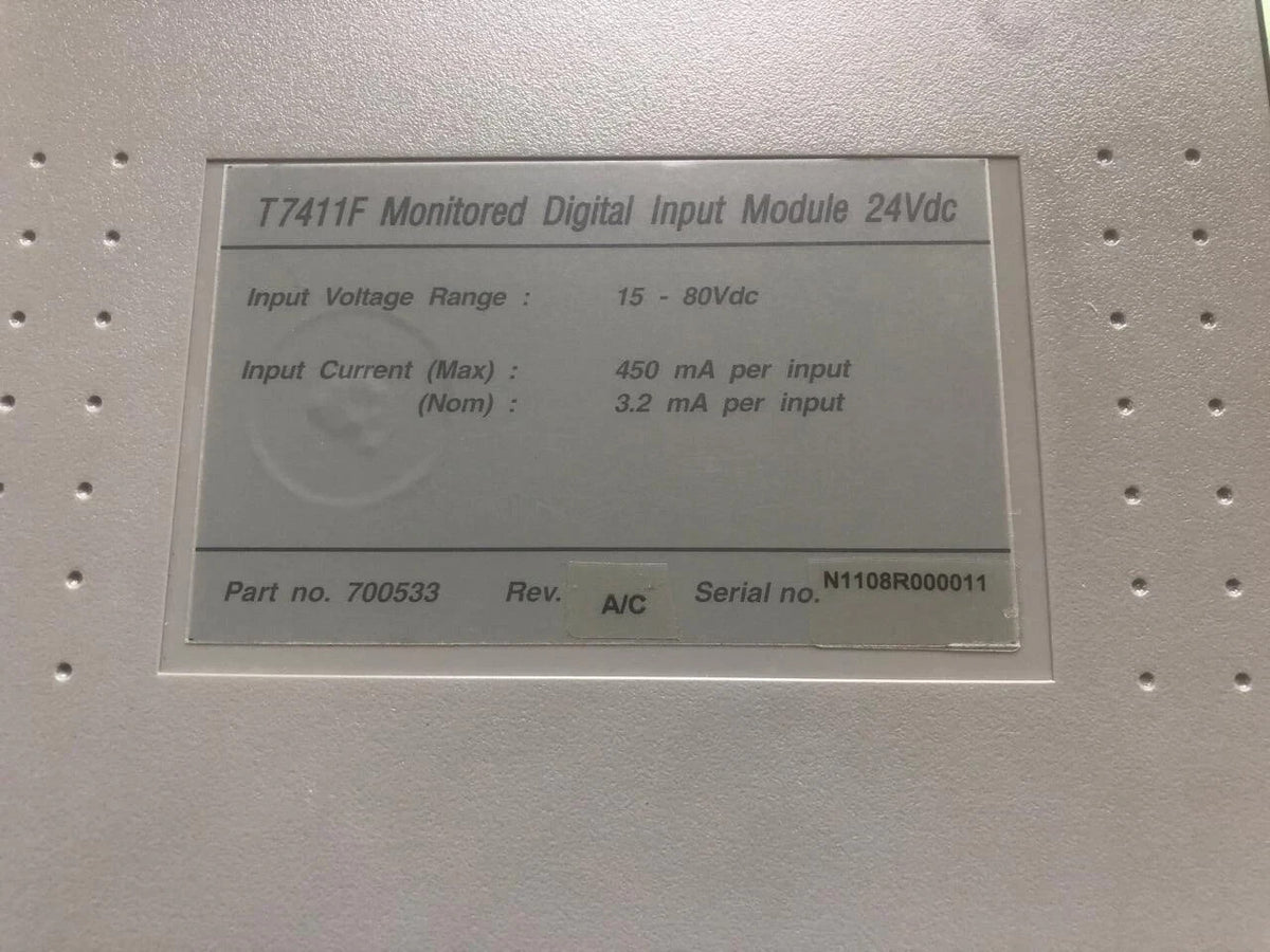 T7411F Monitored Digital Input Module 24V DC – Marine Spares Bangladesh
